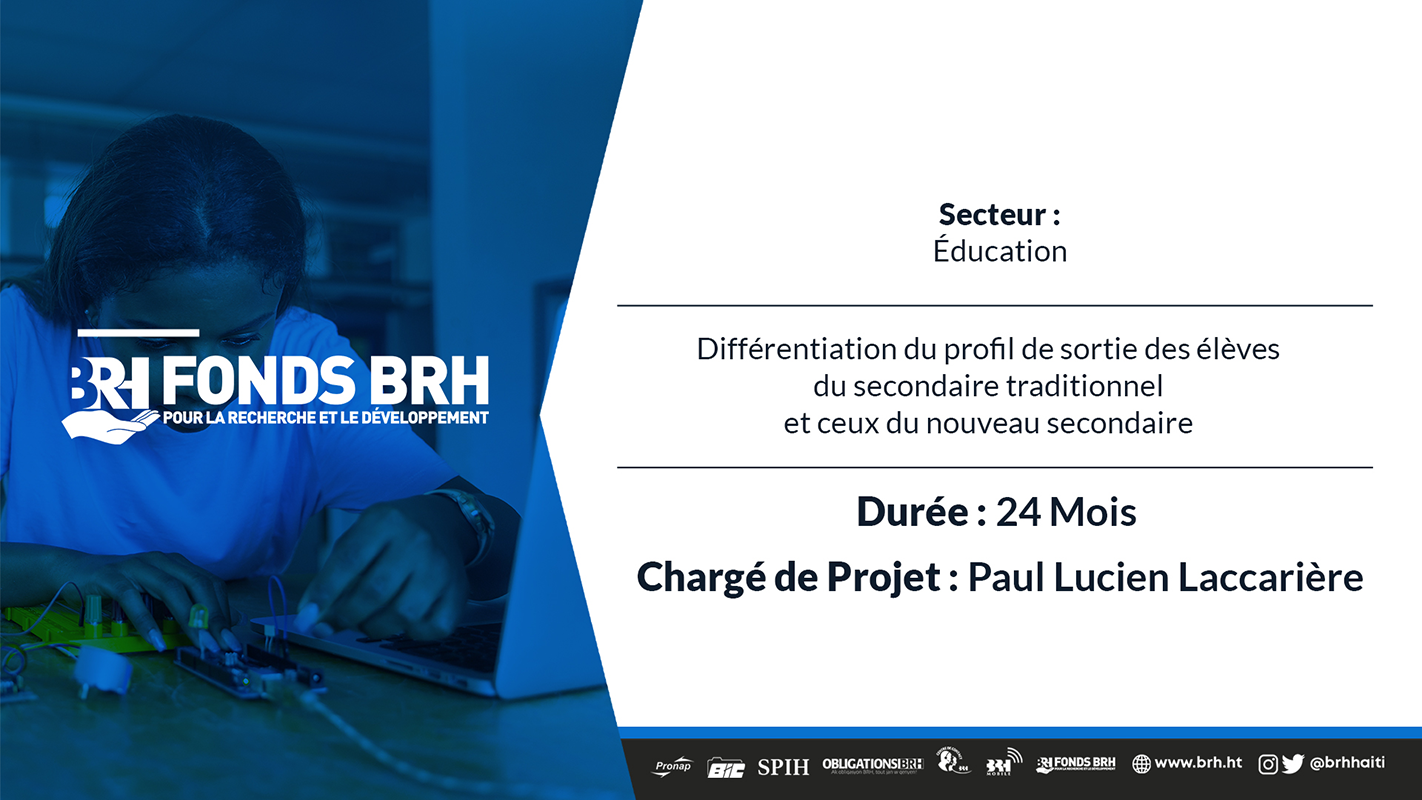 Fonds BRH pour la Recherche et le Développement